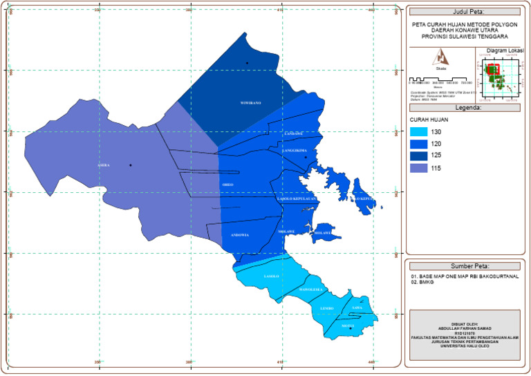 Peta Curah Hujan Metode Polygon | PDF