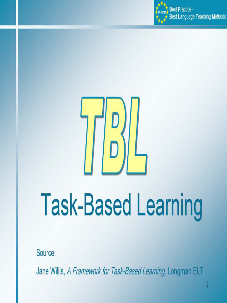 Task Based Learning | PDF