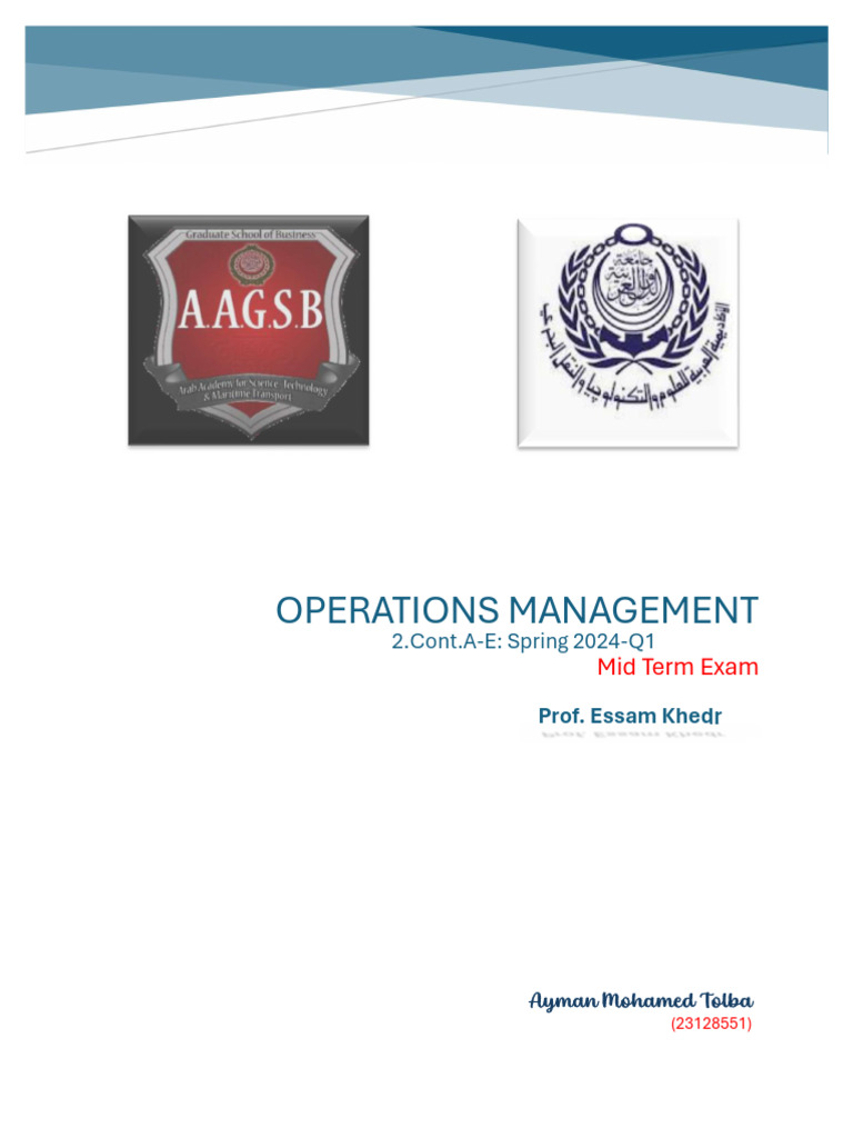 Operation Anwer Midterm-2024 | PDF