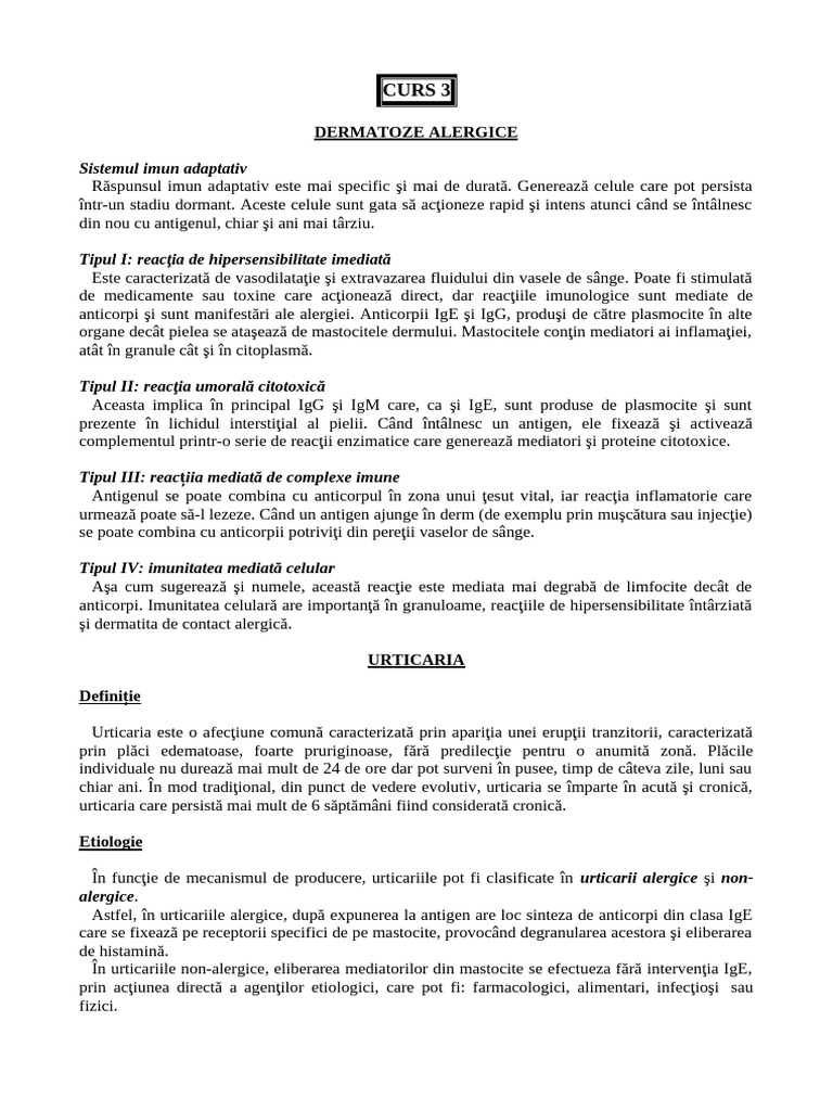 Curs 3 Dermatologie | PDF