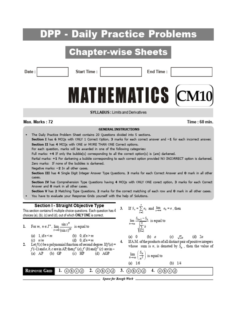 Limits | PDF Limits | PDF