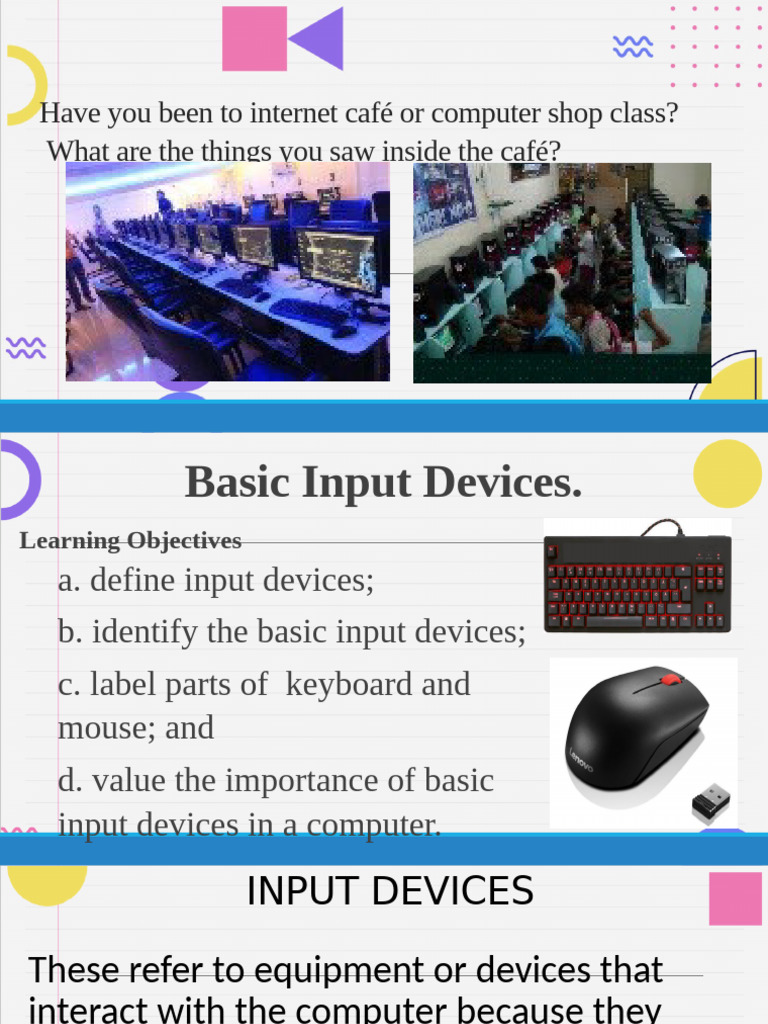 q2 Week 1basic Input Devices | PDF | Computer Keyboard | Computing