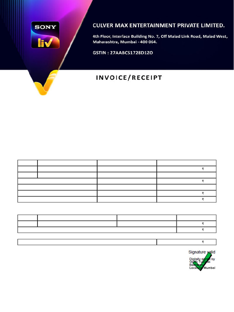 Total Amount Received | PDF