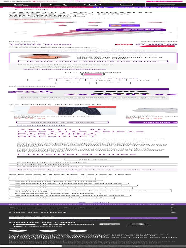 Ripley - ZAPATILLAS URBANAS ADIDAS PARA NIÑA BREA | PDF
