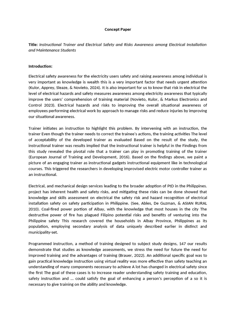 Group 3 - Concept Paper | PDF