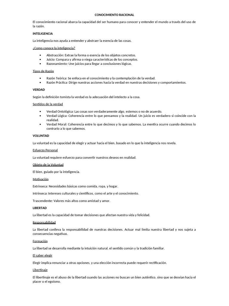 Conocimiento Racional | PDF
