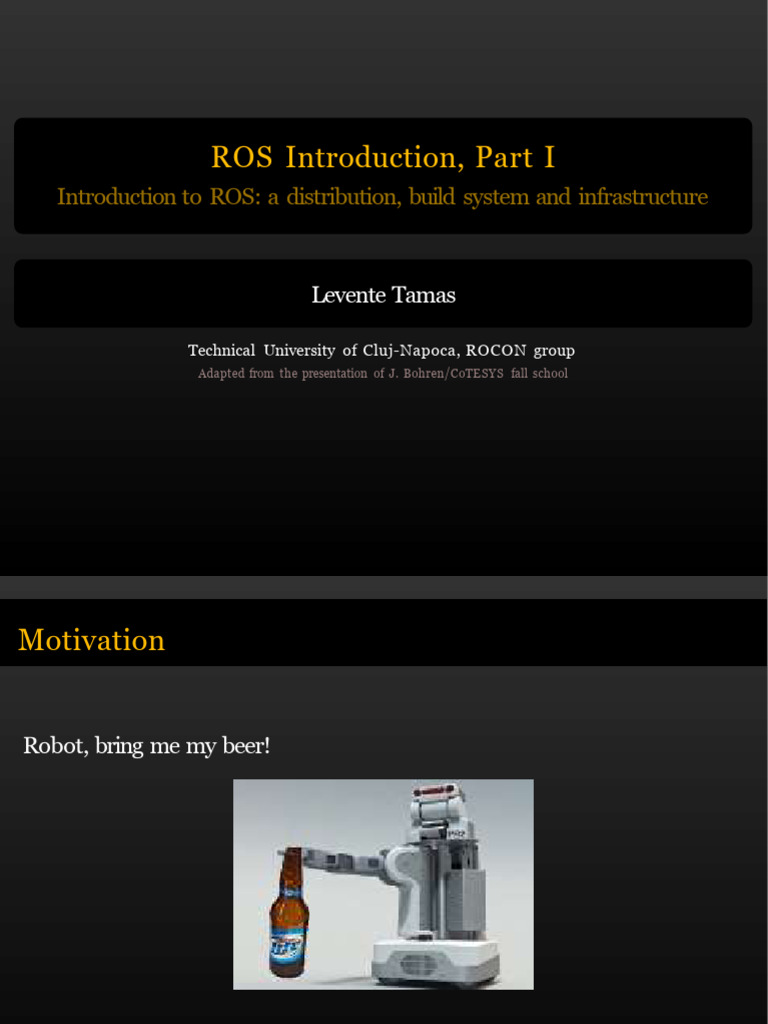 Ros CC 1 Intro | PDF