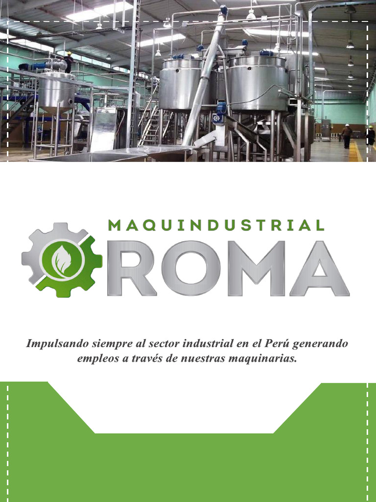 Foto de Nuestras Maquinas - Maquindustrial Roma Sac | PDF