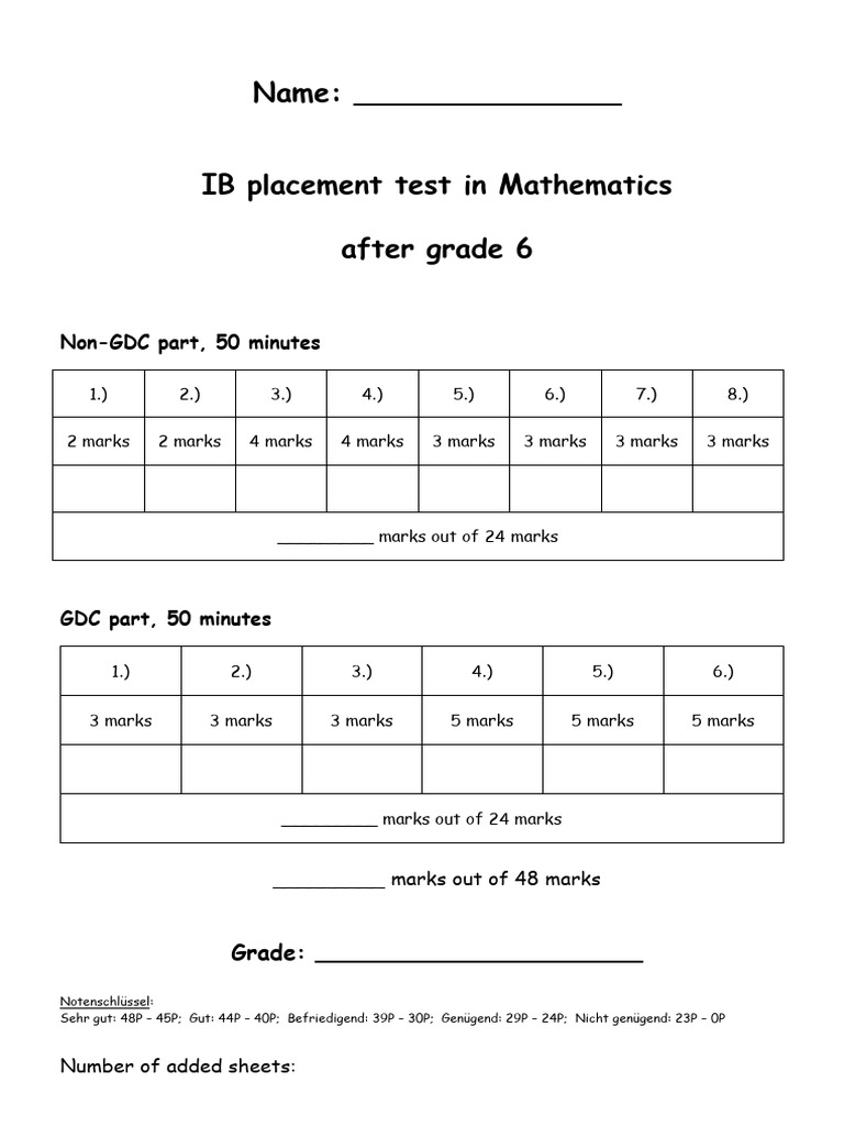 Eaa Test Year 6 | PDF