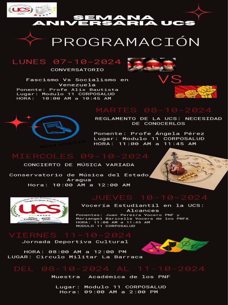 Programacion Semana Aniversario | PDF