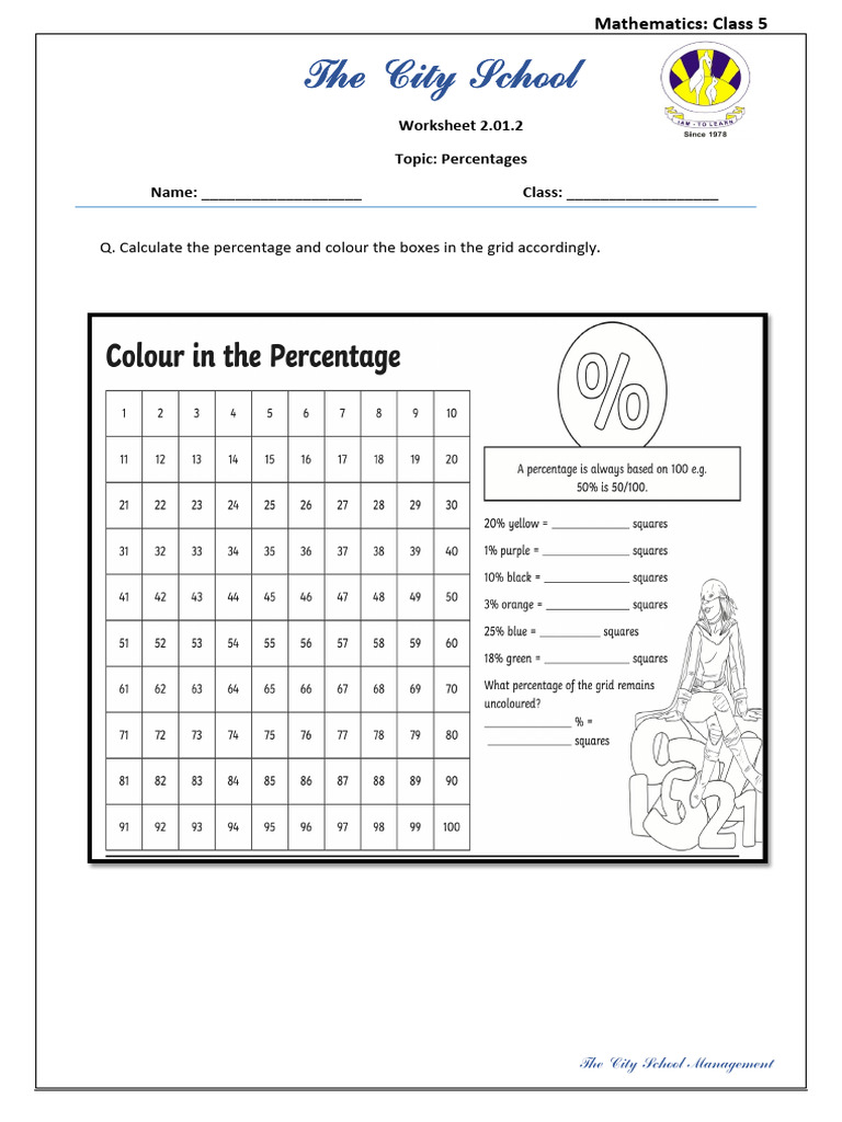 Mathematics Class 5 - Worksheet 1.1 | PDF