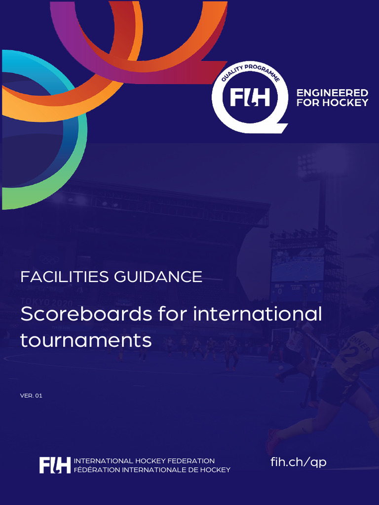 Fih Facilities Guidance Scoreboards For International Hockey Events | PDF