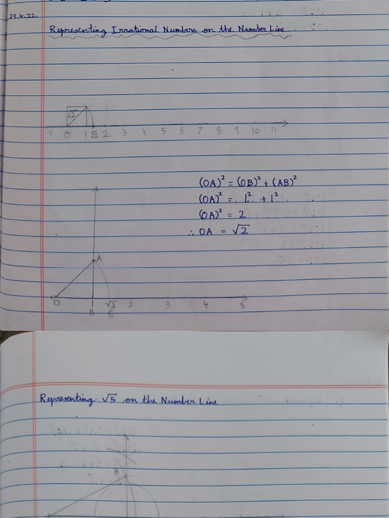Irrational Numbers On Number Line | PDF