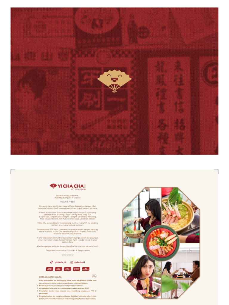 yi cha cha menu | PDF