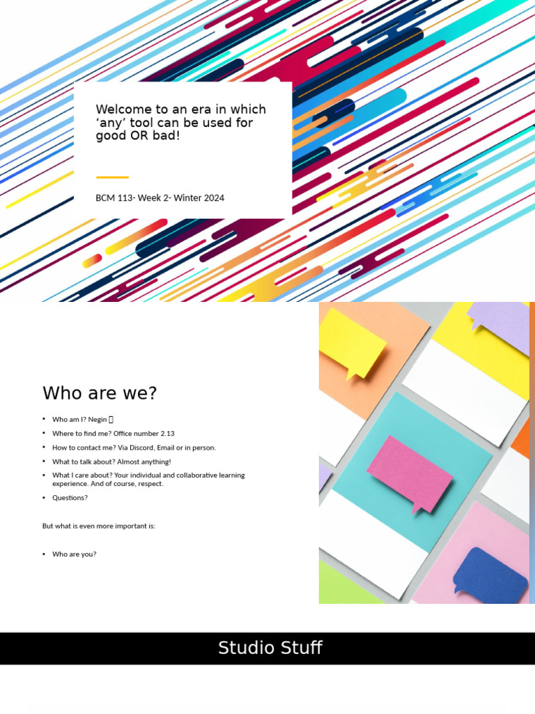 BCM 113- Week 1 2 - Intro | PDF