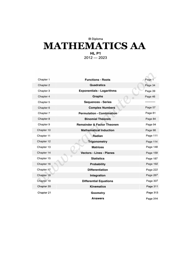 Mathematics p1 Q's | PDF