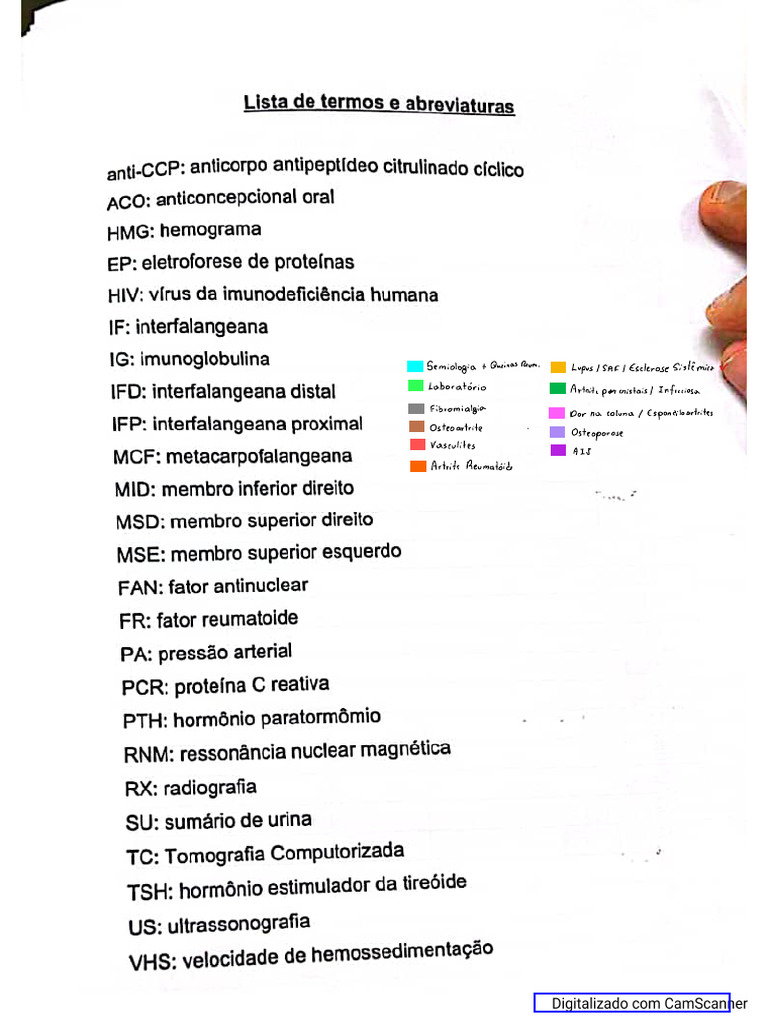 Compilado - Reumato | PDF