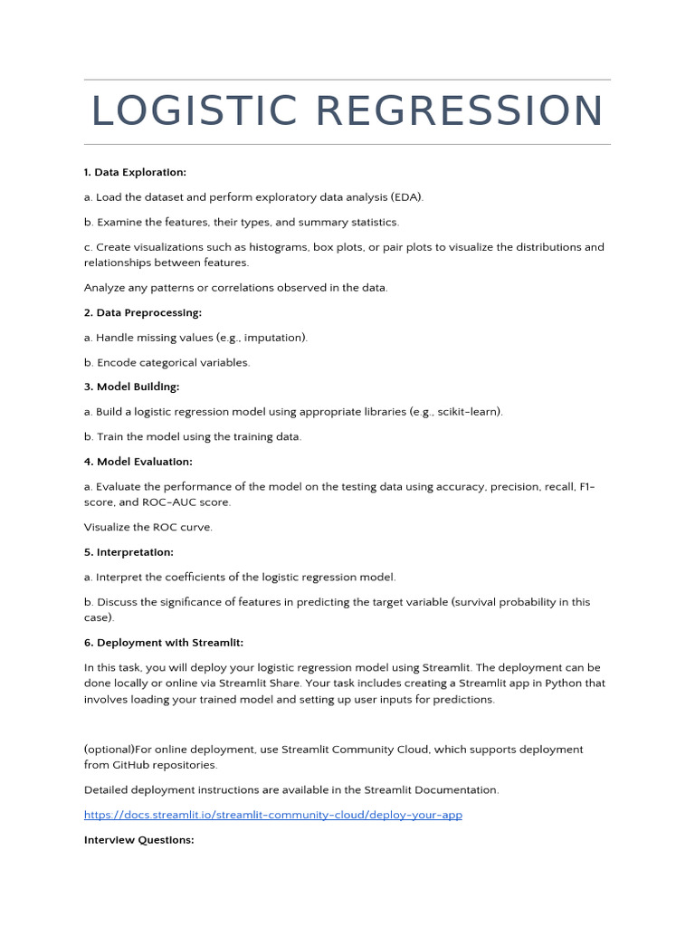 Logistic Regression | PDF