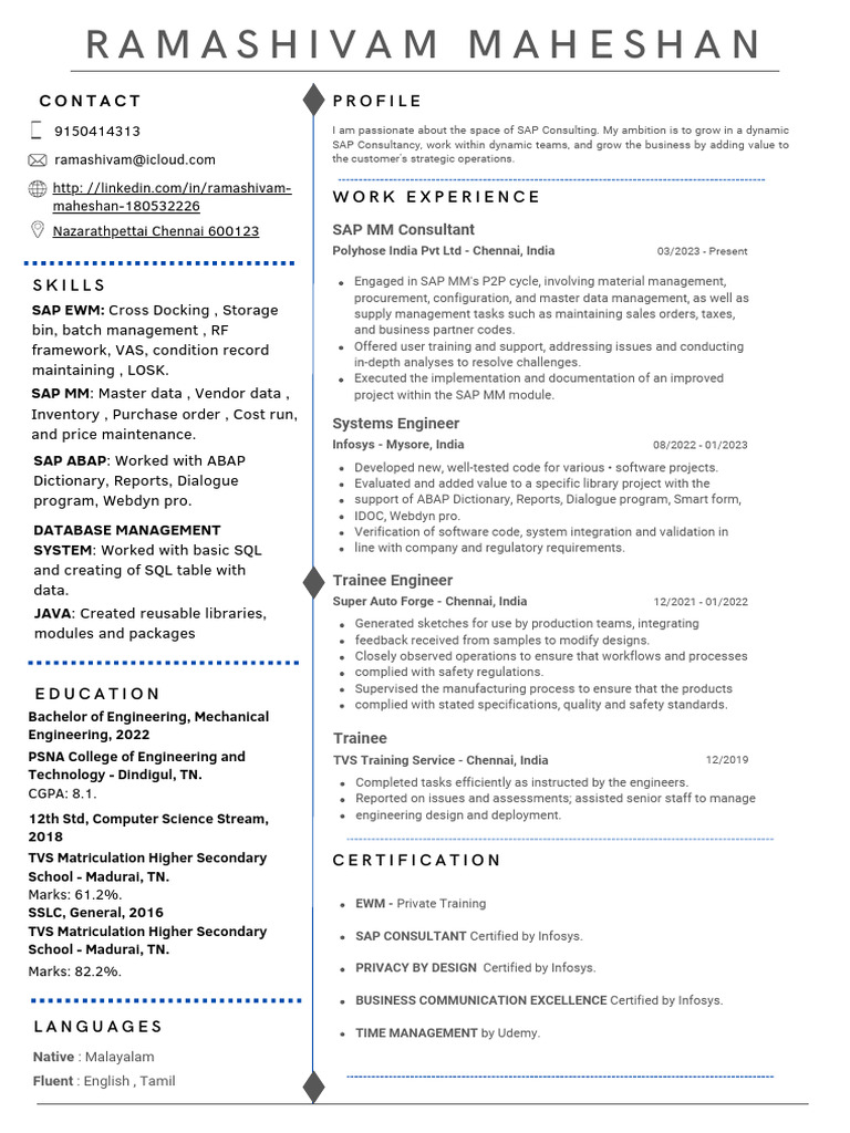 Ram Resume'23 | PDF