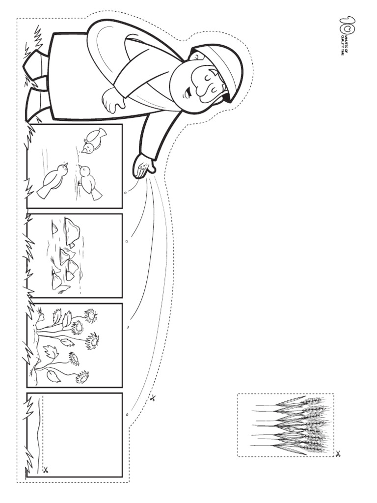 The Parable of The Farmer and The Seeds Craft BW | PDF