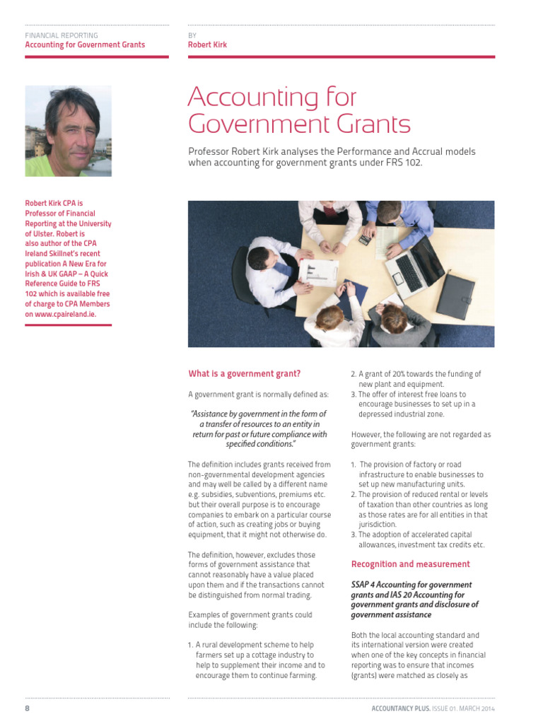 Accounting For Government Grants | PDF