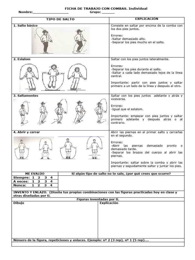 Saltos Individual | PDF