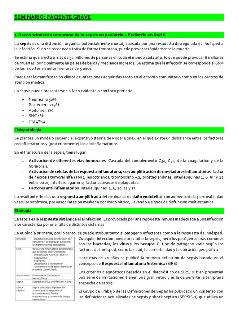 Paciente Grave | PDF