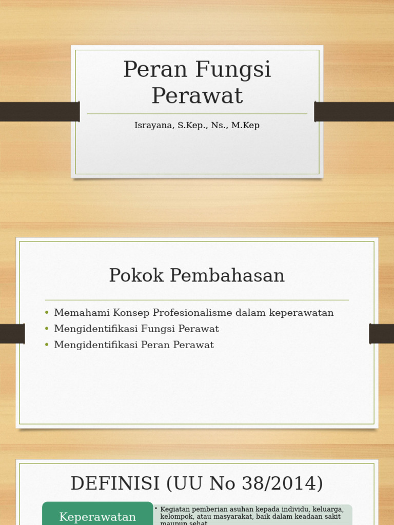 M2 - Peran Fungsi Perawat | PDF