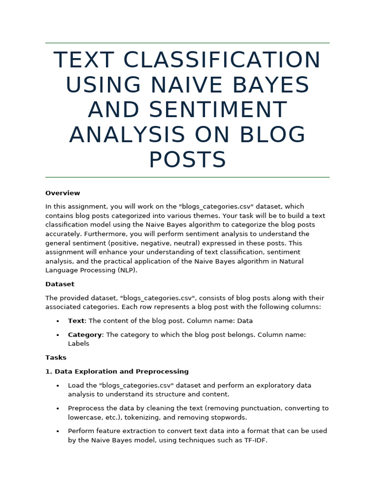 NLP and Naive Bayes | PDF