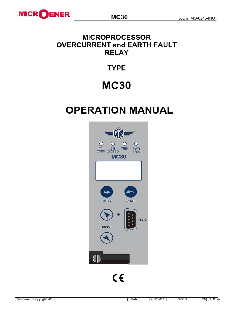 MC30 Mo 0245 Ing R3 | PDF