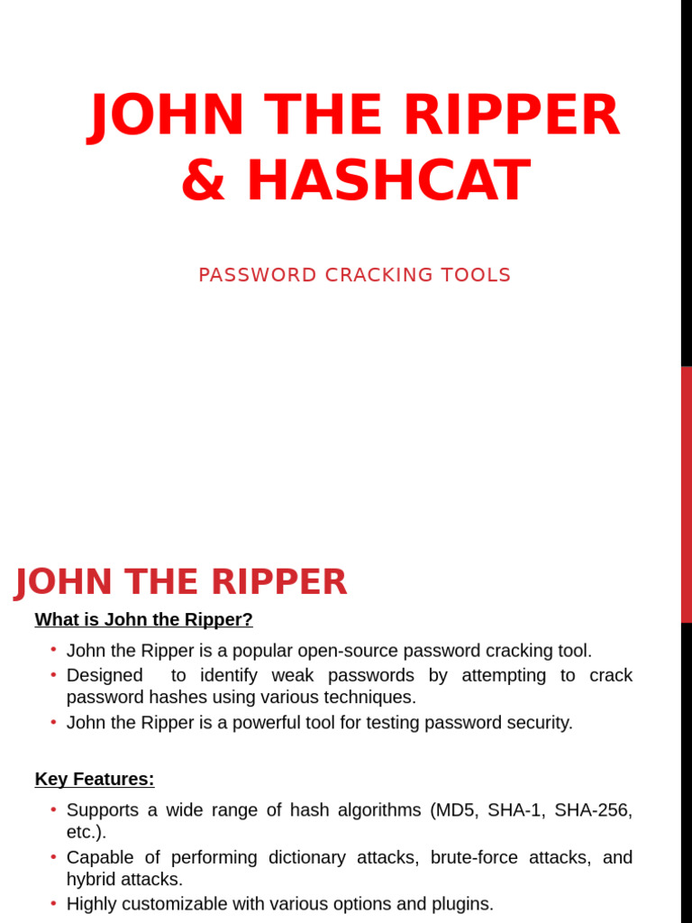 John the Ripper & Hashcat | PDF
