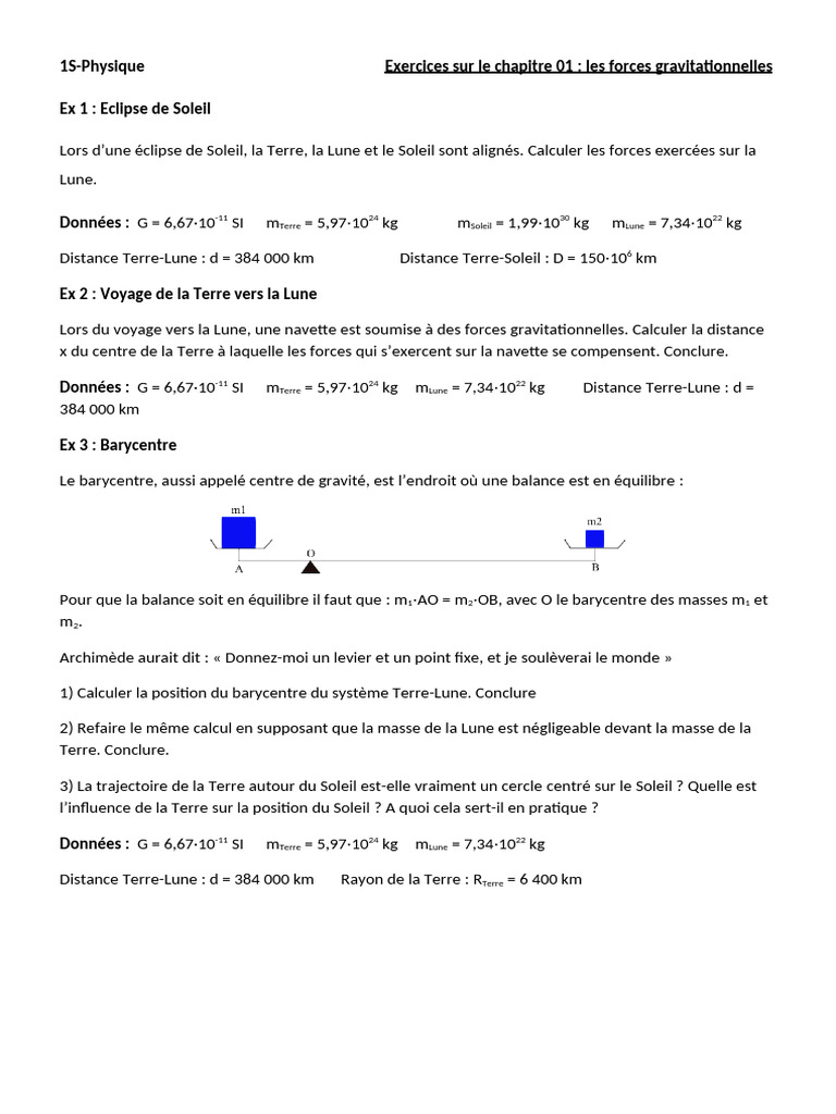 Chap01 Exercices B | PDF