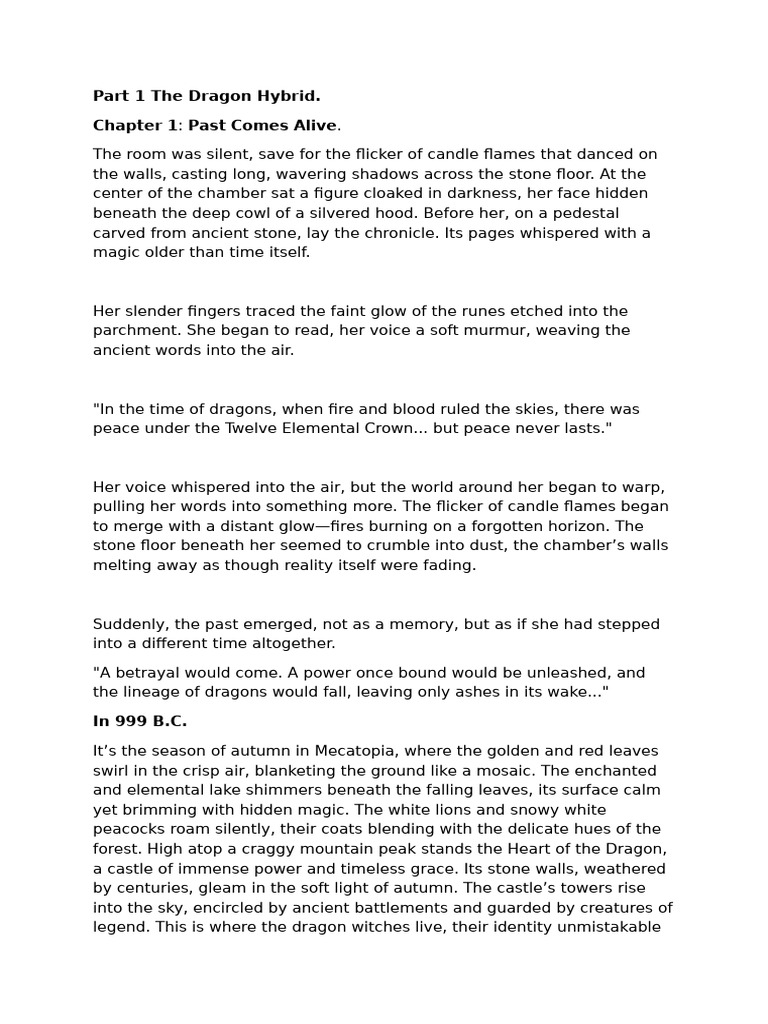 Chaper 1 Past Comes Alive | PDF | Dragon