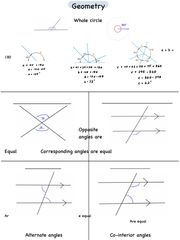 Geometry (Angles) | PDF