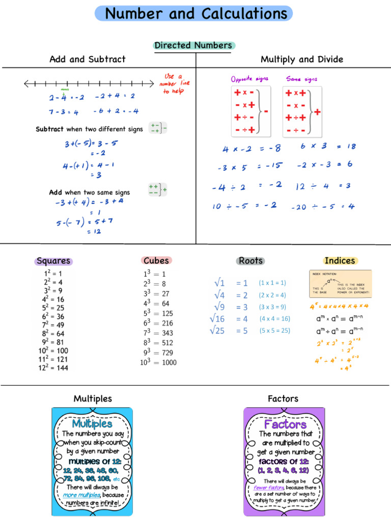 Number and Calculation | PDF