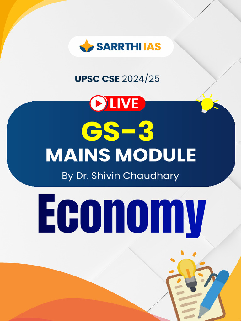 GS 3 - Economy 1 - Class Notes | PDF