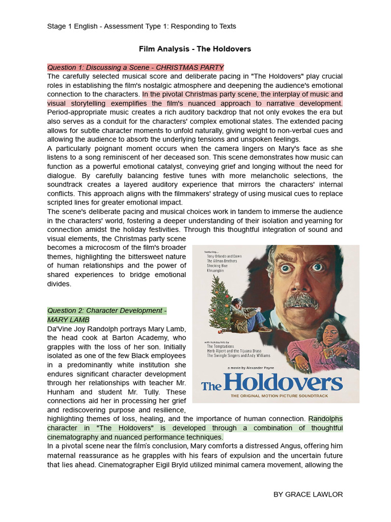 English - Film Assignment FINAL | PDF