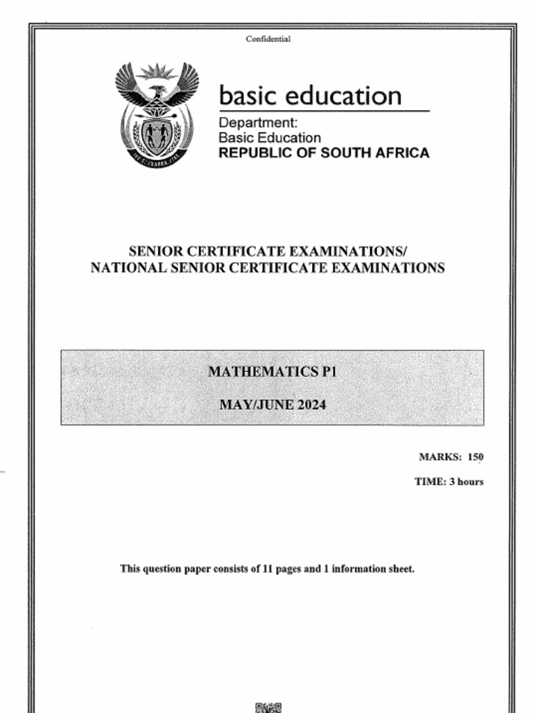 Mathematics P1 Eng | PDF