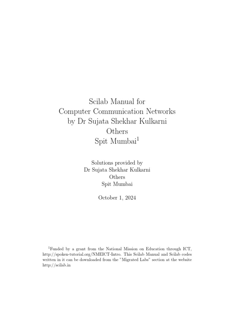 Computer Communication Networks - DR - Sujata Shekhar Kulkarni | PDF | Internet Architecture ...