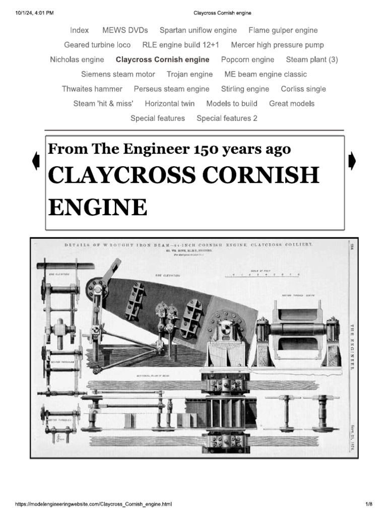 Claycross Cornish Engine | PDF