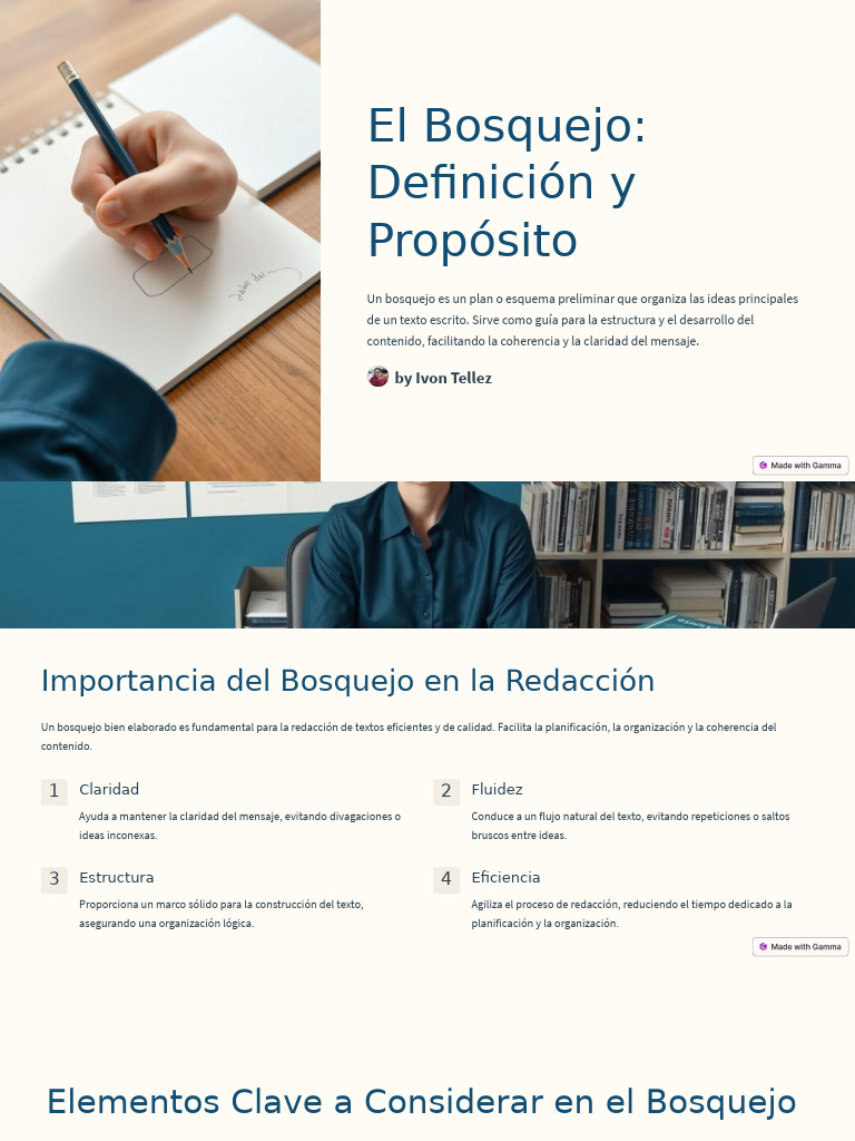 El Bosquejo Definicion y Proposito | PDF