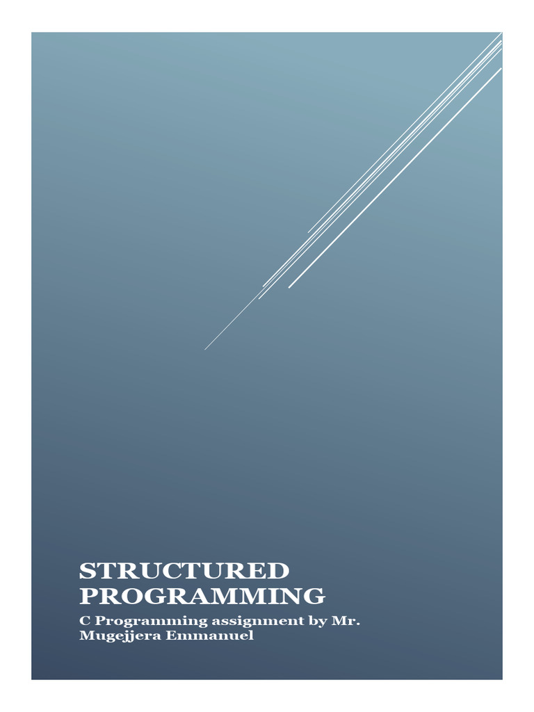 Structured Programming Assignment | PDF | Php | Software