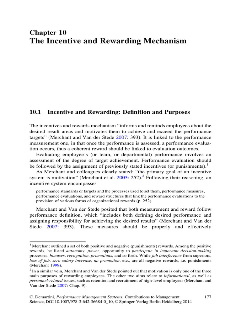 The Incentive and Rewarding Mechanism | PDF
