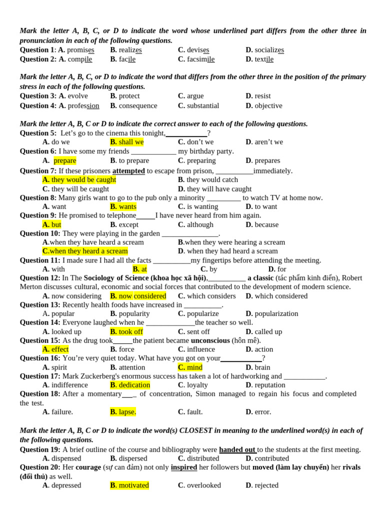 Practice-22 12 | PDF
