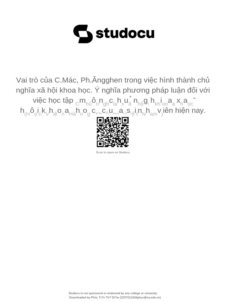 C hủ n gh ĩa x ã hộ i kh oo a h ọc (H ọ c V iệ n Hà n g Kh ô ng V iệ t N am) | PDF