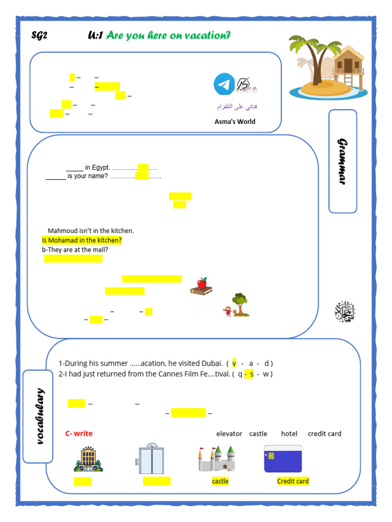 Answers SG2 U1 ET Asma | PDF