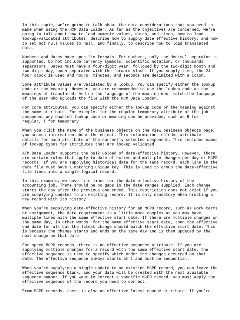 2b5 Hcm Data Loader Data Considerations Pdf 