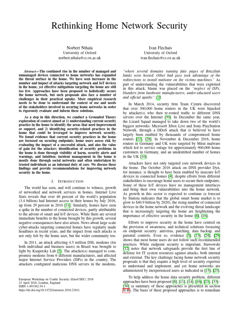 Eurousec2018 11 Nthala Paper | PDF