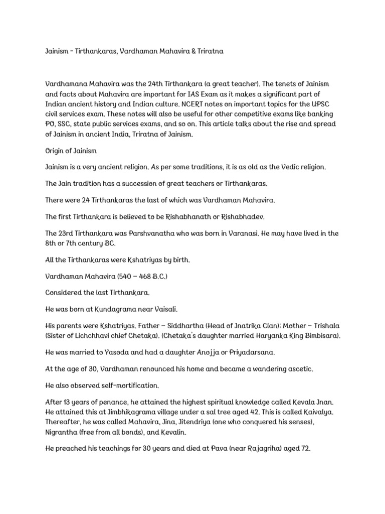 Jainism - Tirth-WPS Office | PDF