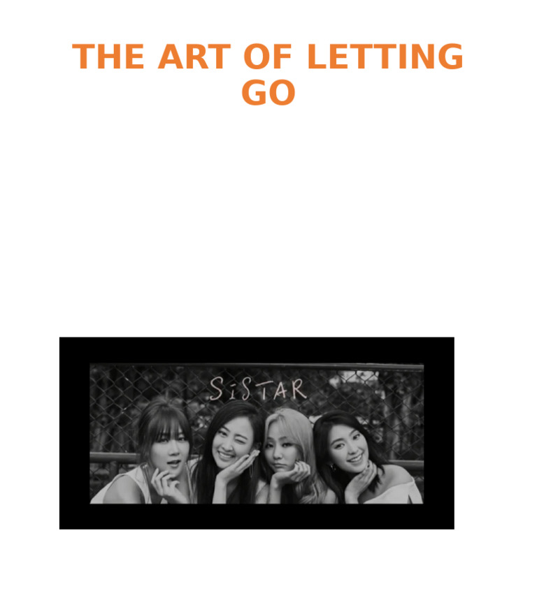 The Art of Letting GO | PDF